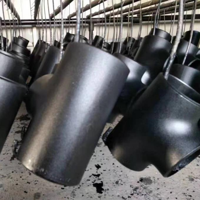 Carbon Steel Equal Tee A234 WPB ANSI / ASME B16.9 45 Degree Lateral Tee