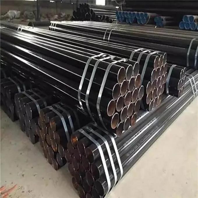 Ms Erw Precision Steel Tubes Astm A53 / Bs 1387 Black Carbon
